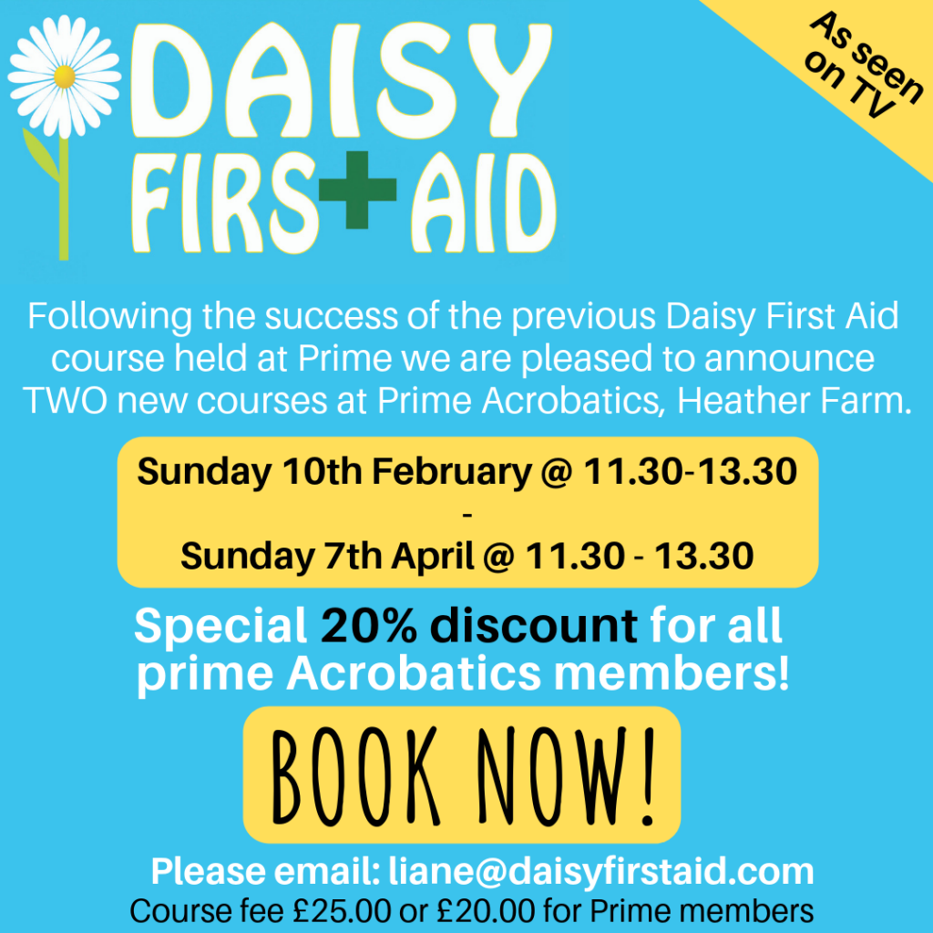 Daisy First Aid Course at Prime – Book Now! – Prime Acrobatics